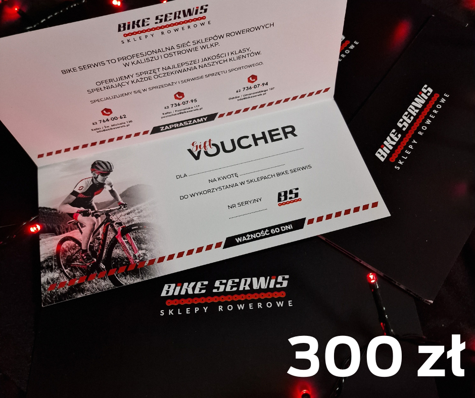 Bon podarunkowy Bike Serwis 300zł 300 zł | BONY | Bike Serwis – twój sklep rowerowy